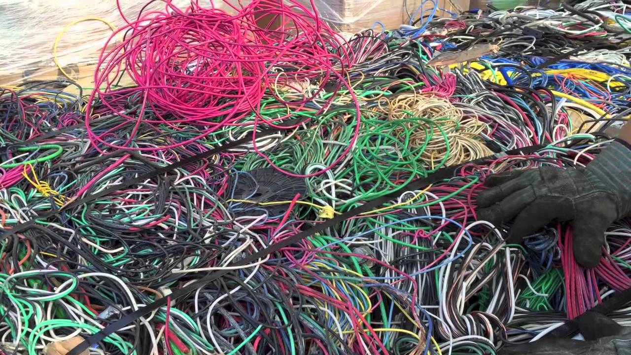 Make money stripping scrap copper wire